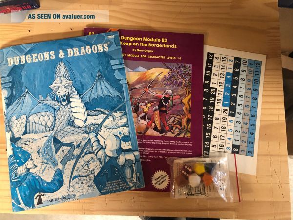 Dungeons And Dragons Basic Set 1001 1979 7th Printing Gary Gygax TSR B2 ...