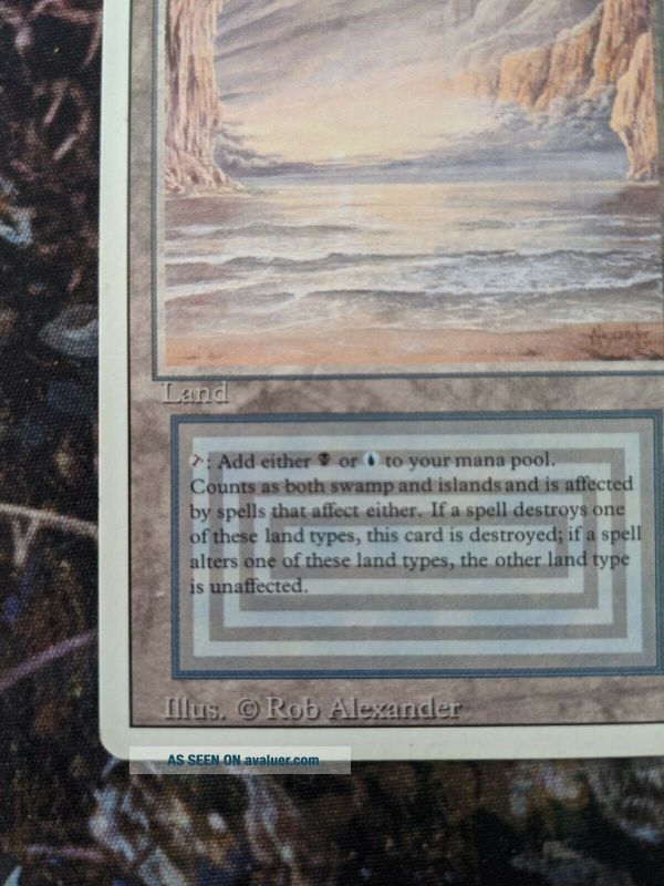 Underground Sea MTG Card - Revised Edition - Dual Land - Magic The ...