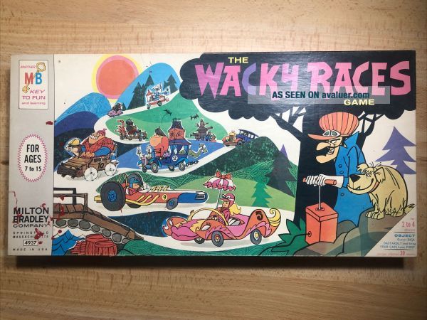 Vintage 1968 Milton Bradley The “Wacky Races” Board Game 4937 | #41787597