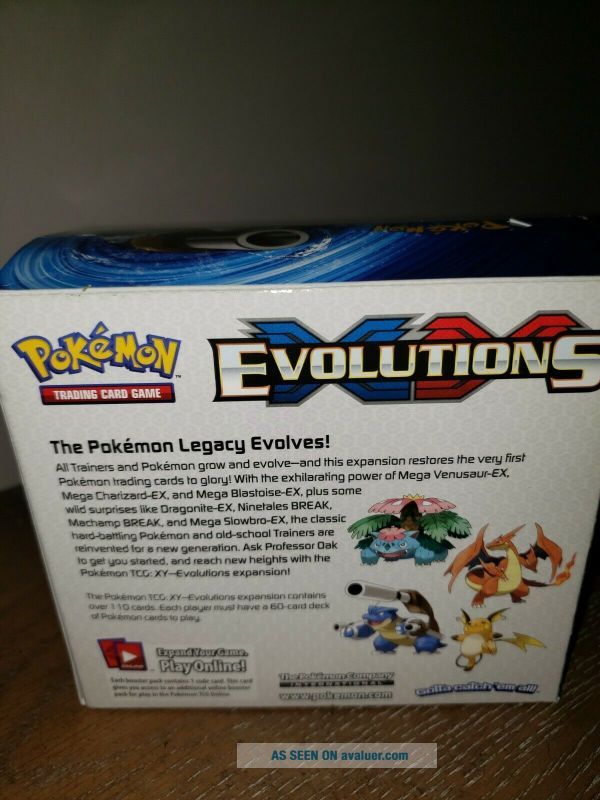 Pokemon Tcg Xy Evolutions Booster Box 36 FACTORY Packs Opened Box ...