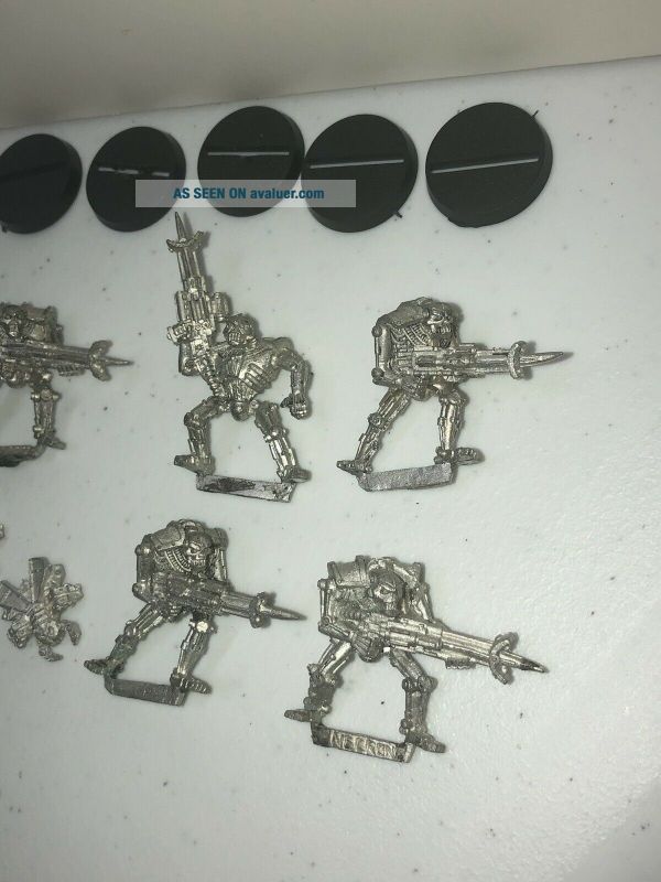 Vtg Warhammer 40K Necron Raiders OOP Metal Warriors Scarab Classic 1st ...