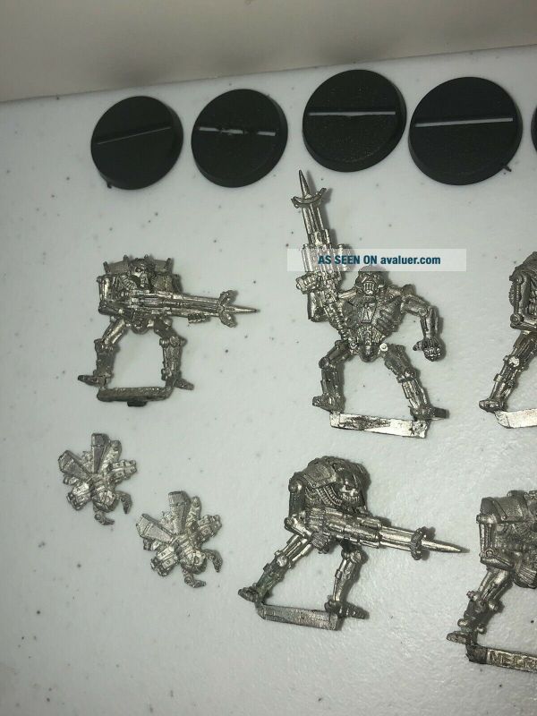 Vtg Warhammer 40K Necron Raiders OOP Metal Warriors Scarab Classic 1st ...