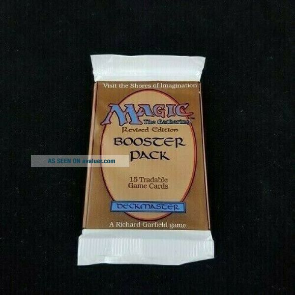 MTG Revised 3rd Edition Factory Booster Pack (1994) Magic The Gathering ...