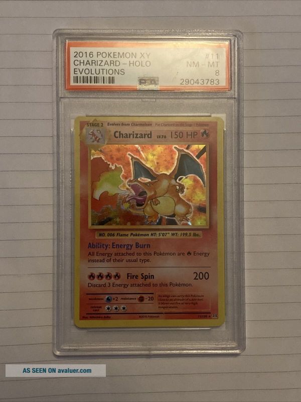 PSA 8 Pokemon XY Evolutions Charizard 11/108 Rare Holo Card | #41863998