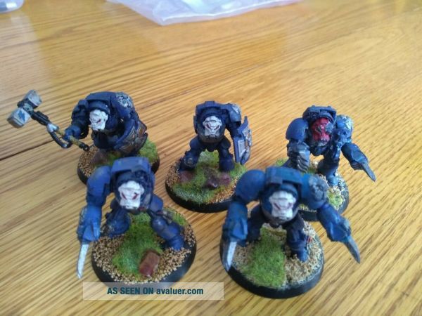 WARHAMMER 40K ASSAULT TERMINATORS ULTRAMARINES WITH BITS AND BOBS ...