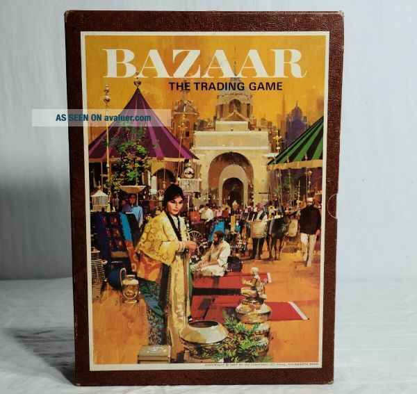 Vintage Bazaar 3M Bookshelf Board Game 1967 The Trading Game | #41840483