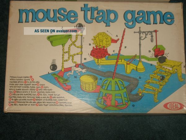 IDEAL 1963 MOUSE TRAP BOARD GAME 2601 - 3 No BOX | #41840499