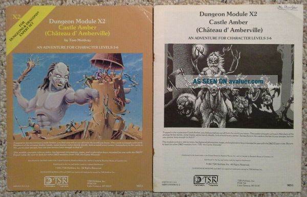 X2 - Castle Amber (Château D ' Amberville) - Dungeons & Dragons - D&D ...