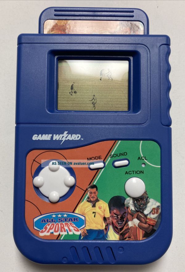 Vintage 1994 Game Wizard All Star Sports Handheld Electronic Video Game ...