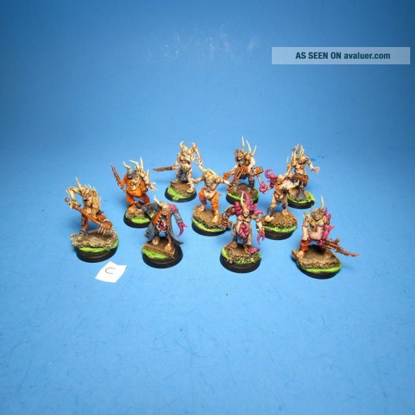 GW Warhammer 40K Death Guard Poxwalkers X10 Painted I14c | #41860044