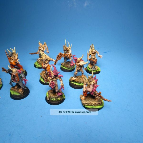 GW Warhammer 40K Death Guard Poxwalkers X10 Painted I14c | #41860044