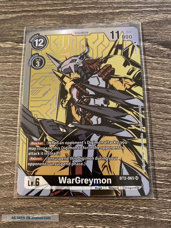 WarGreymon BT2 - 065 Rare Alt Art Digimon TCG Card | #41940099