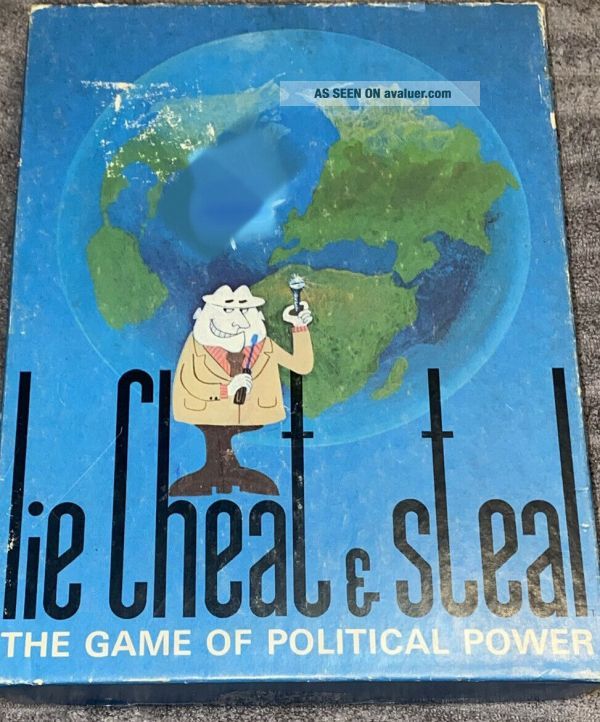 Lie Cheat And Steal Vintage 1971 Board Game Of Political Power Dynamics ...