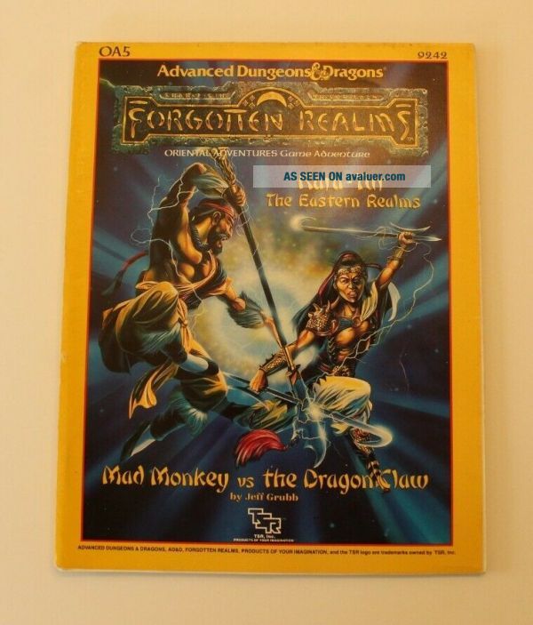 AD&D Kara - Tur The Eastern Realms - Mad Monkey Vs The Dragon Claw OA5 ...