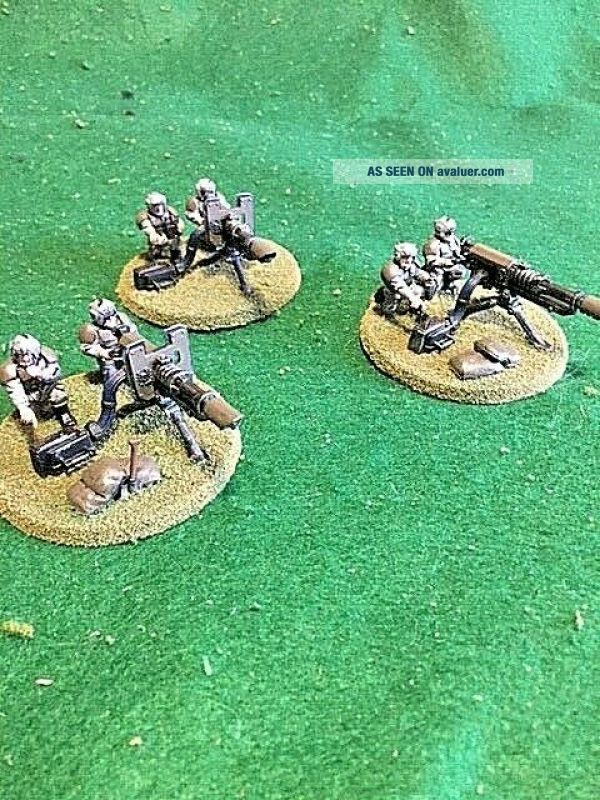 Warhammer 40K Astra Militarum Heavy Weapons Tank Killer Lascannon Team ...