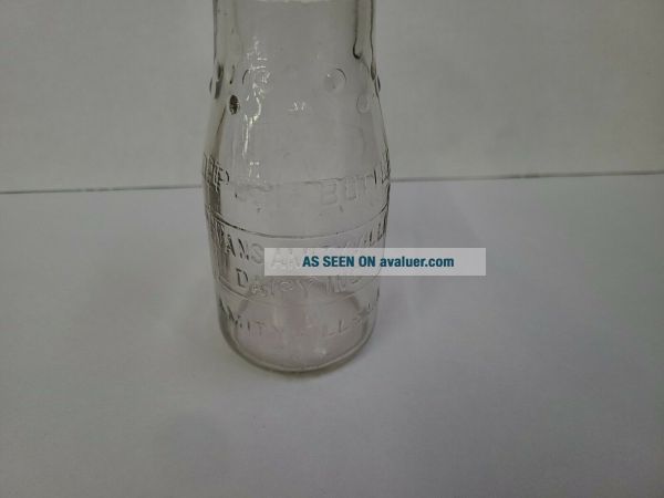 Vintage Evans Amityville Long Island Dairy Inc Half Pint Milk Cream ...