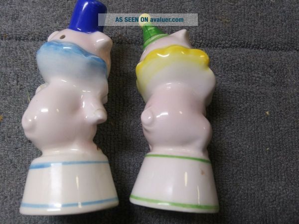 Vintage 1940s Dancing Circus Pigs Salt And Pepper Shaker Set | #42010149