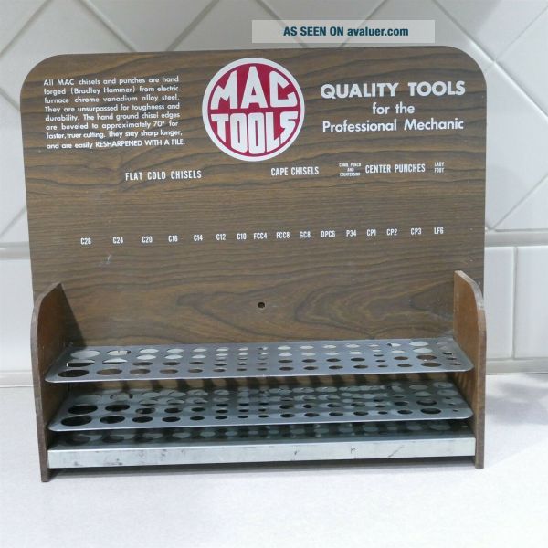 Vintage Mac Tools Cold Chisels & Center Punches Professional Counter ...