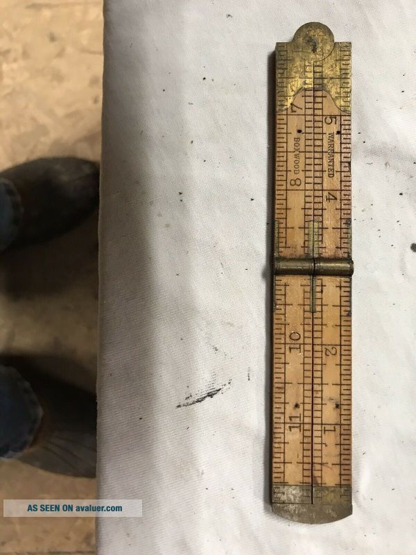 Stanley 32 Folding Caliper Rule Marked NY Ruler Woodworking Carpentry ...