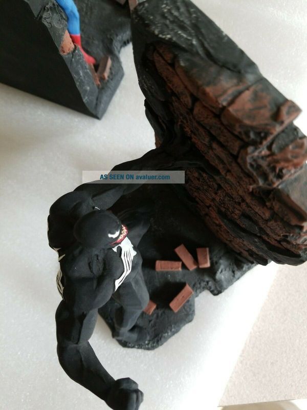 BOWEN DESIGNS SPIDER - MAN Vs VENOM BOOKENDS / STATUE 1994 W/ LIMITED ...