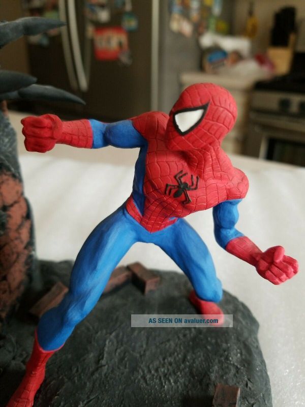 BOWEN DESIGNS SPIDER - MAN Vs VENOM BOOKENDS / STATUE 1994 W/ LIMITED ...