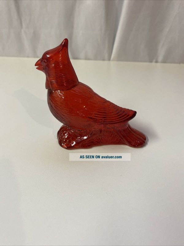Vintage Avon Red Cardinal Glass Bird Of Paradise Cologne Bottle ...