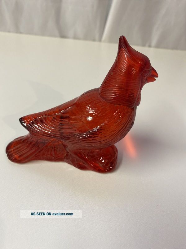 Vintage Avon Red Cardinal Glass Bird Of Paradise Cologne Bottle ...