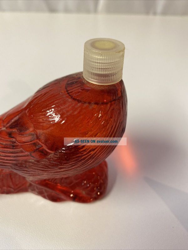 Vintage Avon Red Cardinal Glass Bird Of Paradise Cologne Bottle ...