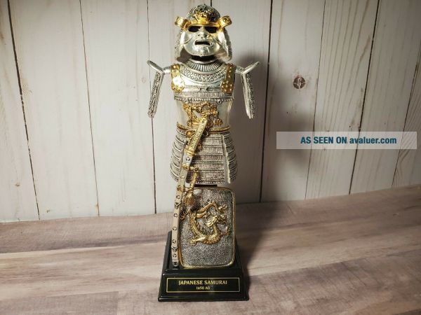 Franklin Japanese Samurai 1650AD Suit Of Armor 24k Gold Pewter Warrior ...