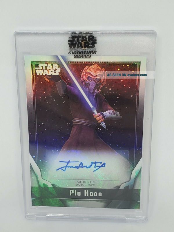 2021 Star Wars Signature Series James Arnold Taylor As Plo Koon Auto A ...