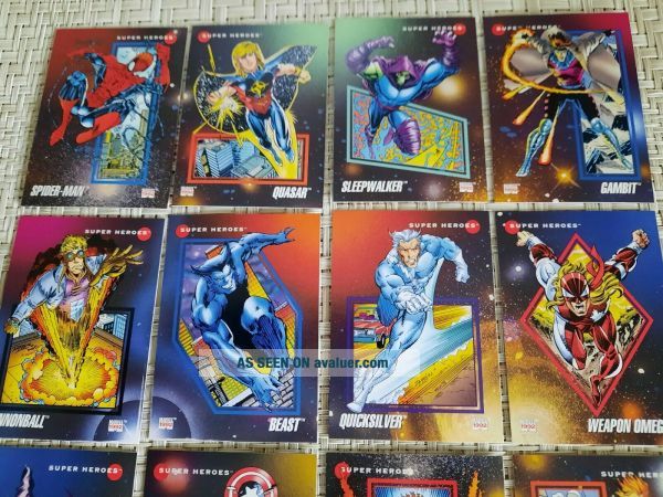 1992 MARVEL UNIVERSE IMPEL SERIES 3 COMPLETE BASE SET 200 TRADING CARDS ...