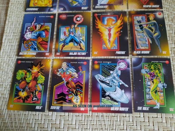 1992 MARVEL UNIVERSE IMPEL SERIES 3 COMPLETE BASE SET 200 TRADING CARDS ...