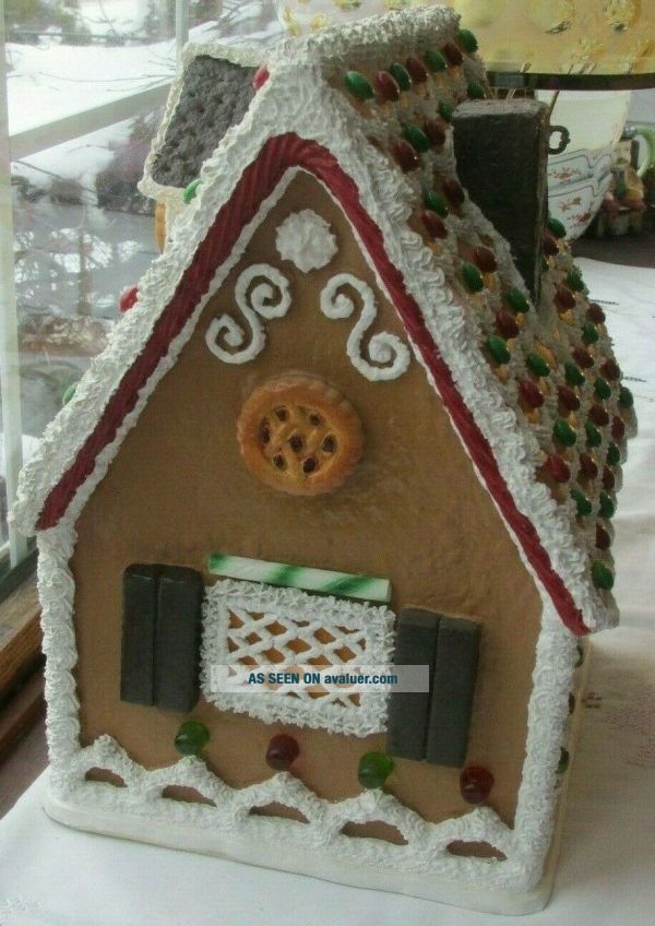 BYERS CHOICE TRADITIONS GINGERBREAD HOUSE CHRISTMAS CHOCOLATE SHUTTER ...