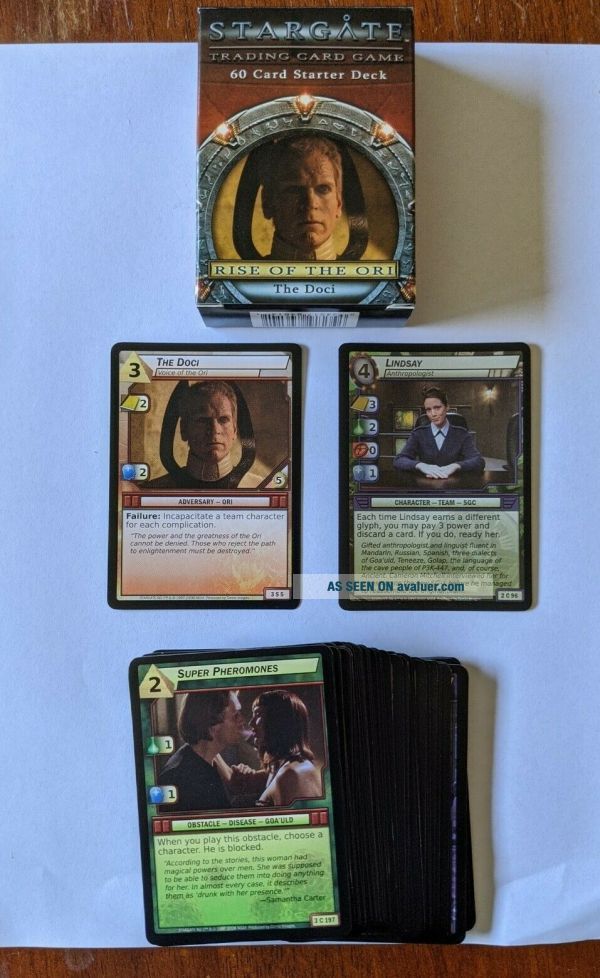 Stargate TCG CCG The Doci Rise Of The Ori Starter Deck Opened, The Doci ...