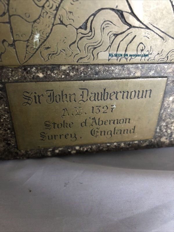 English Knights Brass Rubbings Sir Robert Setvans/Sir John Daubernoun ...