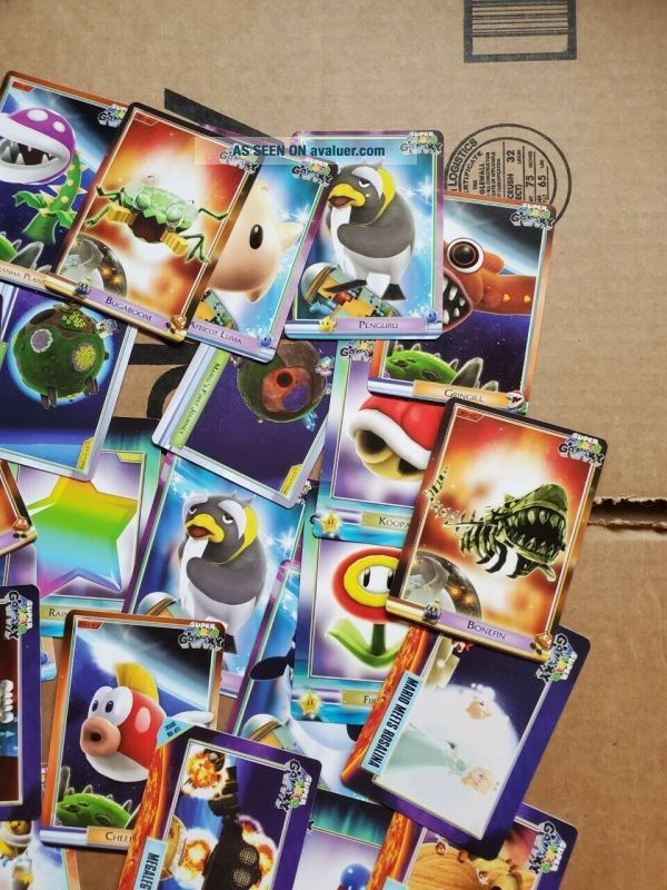 Mario Galaxy Trading Cards Wii U Nintendo Switch Mario Random Set ...