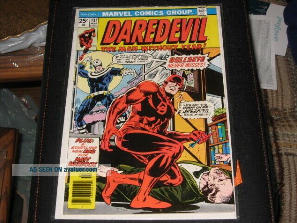 25 Cents 1975 DAREDEVIL 131 FN/VF 1st Appearance And Origin Of Bullseye ...
