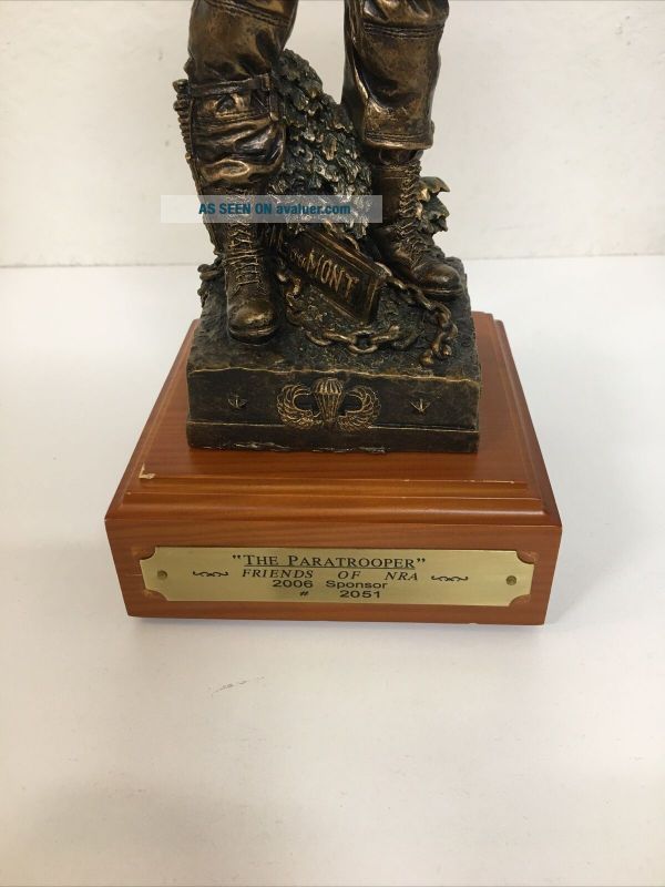 The Paratrooper Friends Of The NRA 2006 Sponsor Sculpture WWII Airborne ...