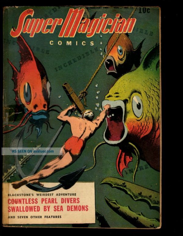 Magician Comics Vol 2 10 1944 Golden Age Comic Book Street & Smith NE1 ...
