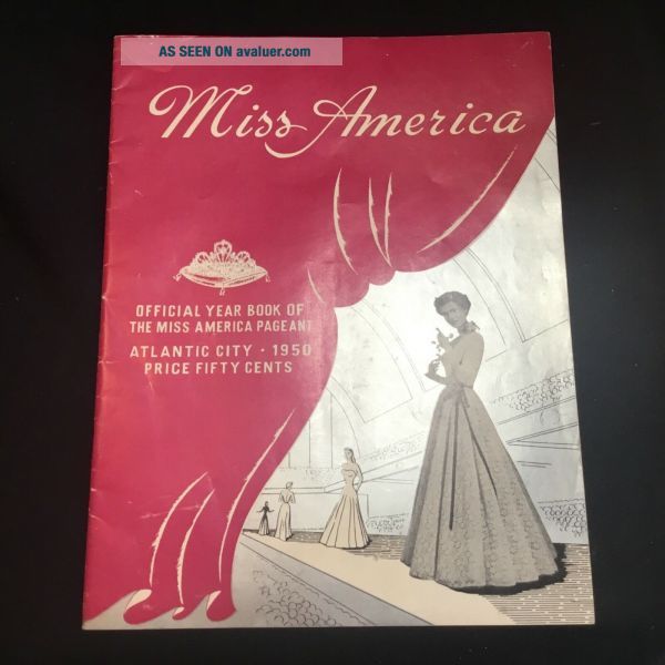 1950 Miss America Pageant Official Yearbook Program Booklet Brochure ...