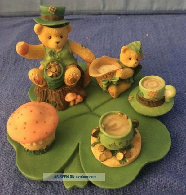 ENESCO CHERISHED TEDDIES IRISH ABBEY PRESS EXCLUSIVE MINI IRISH TEA SET ...
