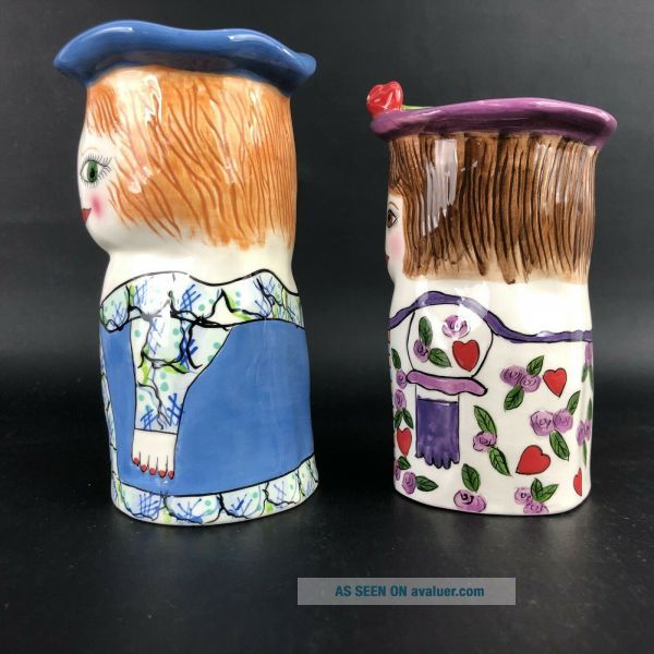 Susan Paley Vase By Ganz Bella Casa MEG VICTORIA Art Figural Ceramic ...