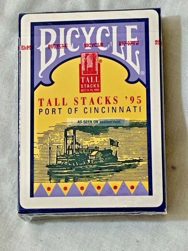 1 DECK OF BICYCLE TALL STACKS PORT OF CINCINNATI ‘95 PLAYING CARDS ...