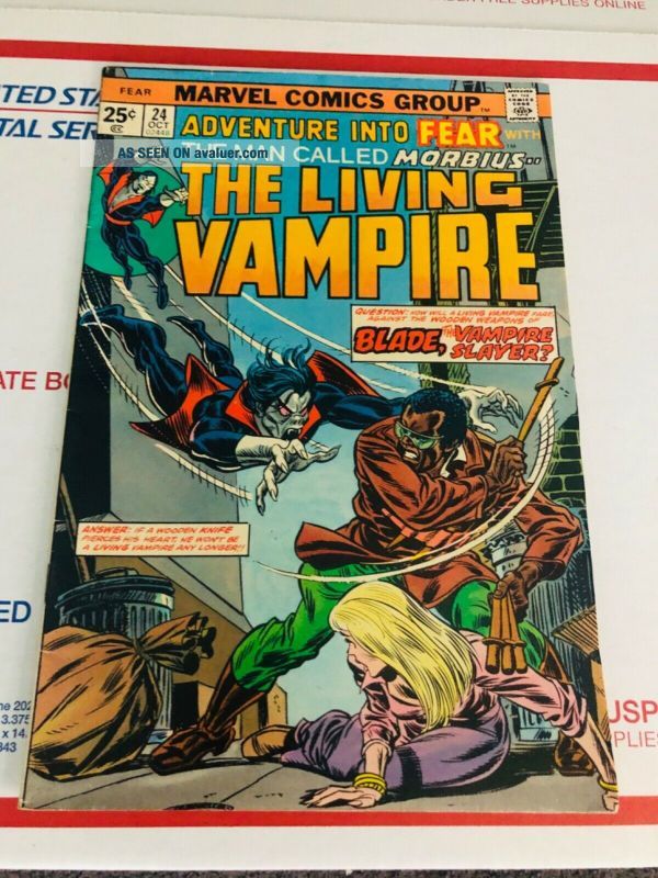 Marvel Adventure Into FEAR 24 MORBIUS The Living Vampire Vs BLADE W ...