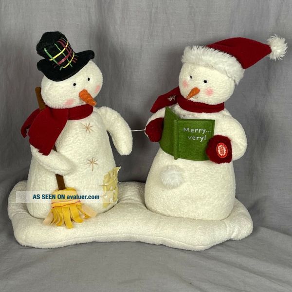 Hallmark Jingle Pals 2003 Snowmen Plush We Wish You A Merry Christmas ...