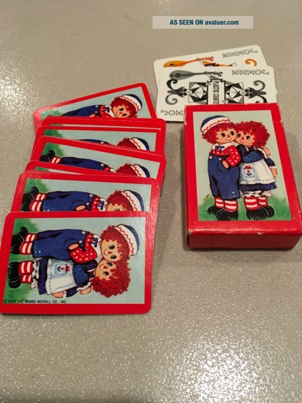 RAGGEDY ANN AND ANDY MINIATURE PLAYING CARDS - 1974 - HALLMARK, 2 ...