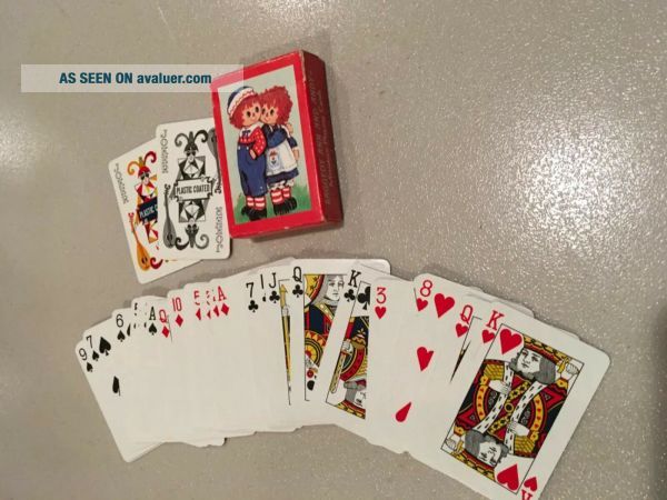 RAGGEDY ANN AND ANDY MINIATURE PLAYING CARDS - 1974 - HALLMARK, 2 ...