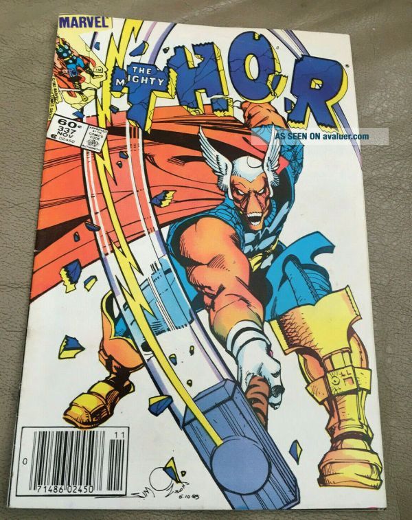 THE MIGHTY THOR 337 1st App BETA RAY BILL Comic Book Simonson Cover Art ...
