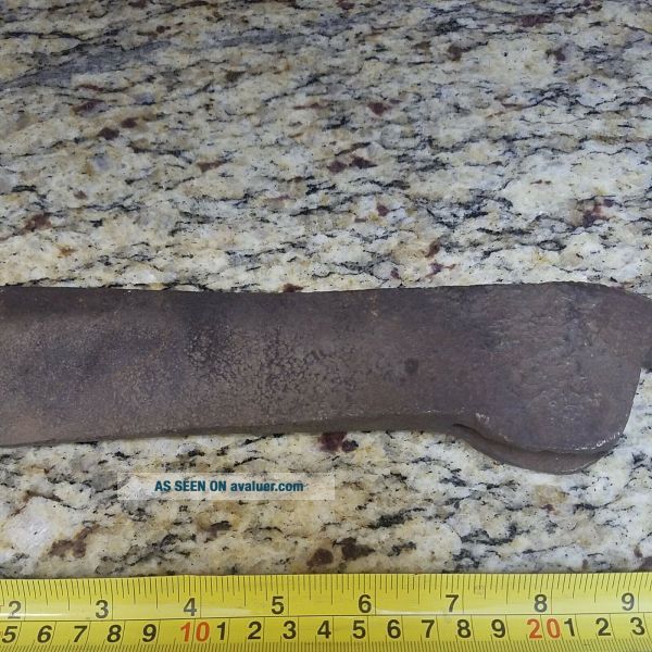 Antique Very Early Long Hand Forged Primitive Cast Iron Ice Axe | #42451466