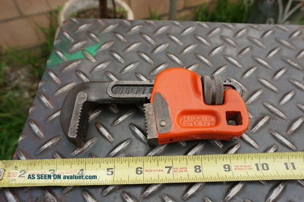 Ridgid Two Mcmanus Pipe Wrench Use With 1/2 " Ratchet Basin Rare Tool ...
